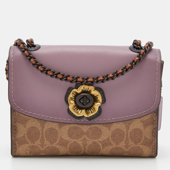 Coach | Bags | Coach Tri Color Signature Coated Canvas And Leather ...